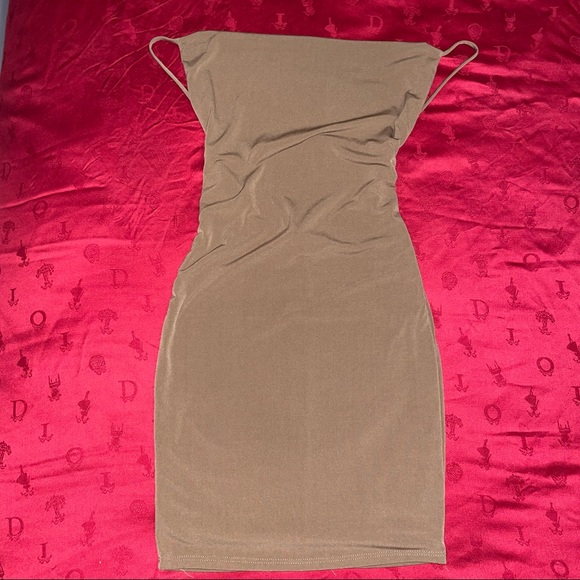 Madrag | Dresses | Mag Rag Tan Mini Dress Womans Size Small | Poshmark